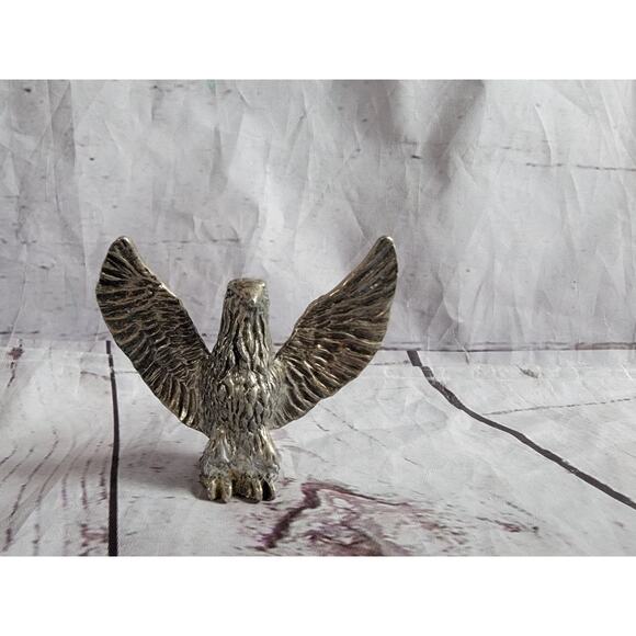 Accessories | Pewter American Bald Eagle Figure 2inches Wings Spread ...